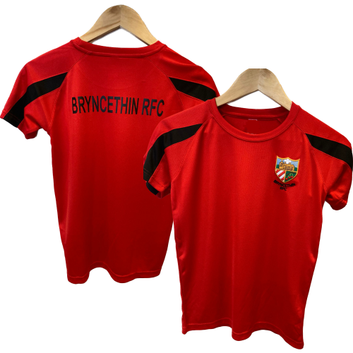 Bryncethin Mini Junior RFC Contrast T Shirt